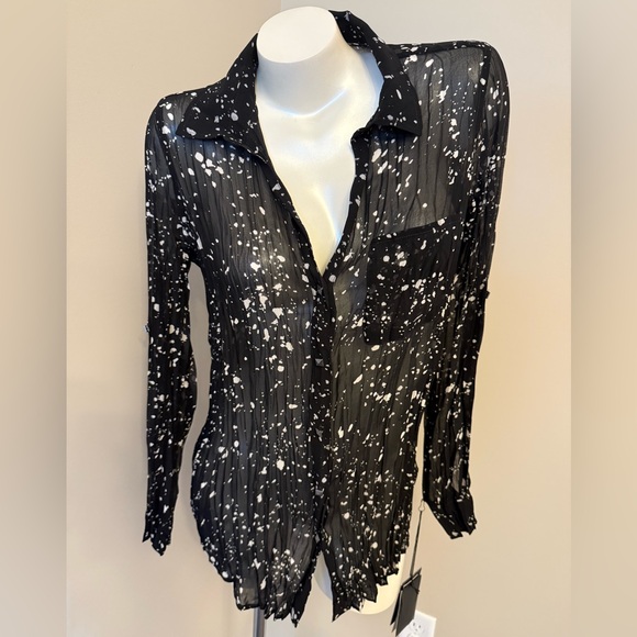 Rock & Republic | Tops | Nwt Rock Republic Med Crinkle Paint Spatter ...